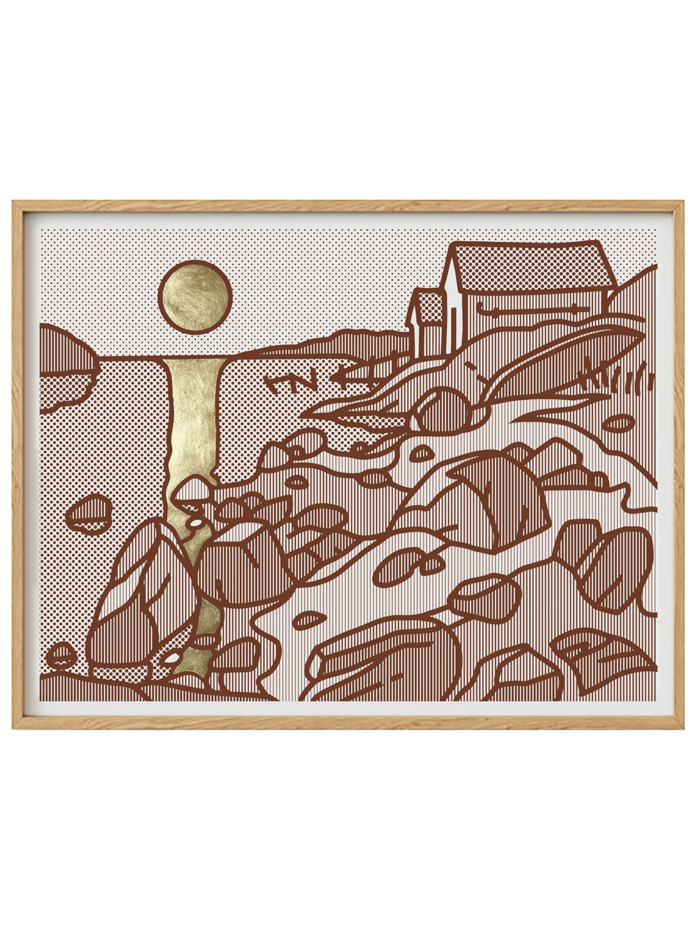 Børge Bredenbekk - "Kystmotiv V (Gold)" – Too Many Prints